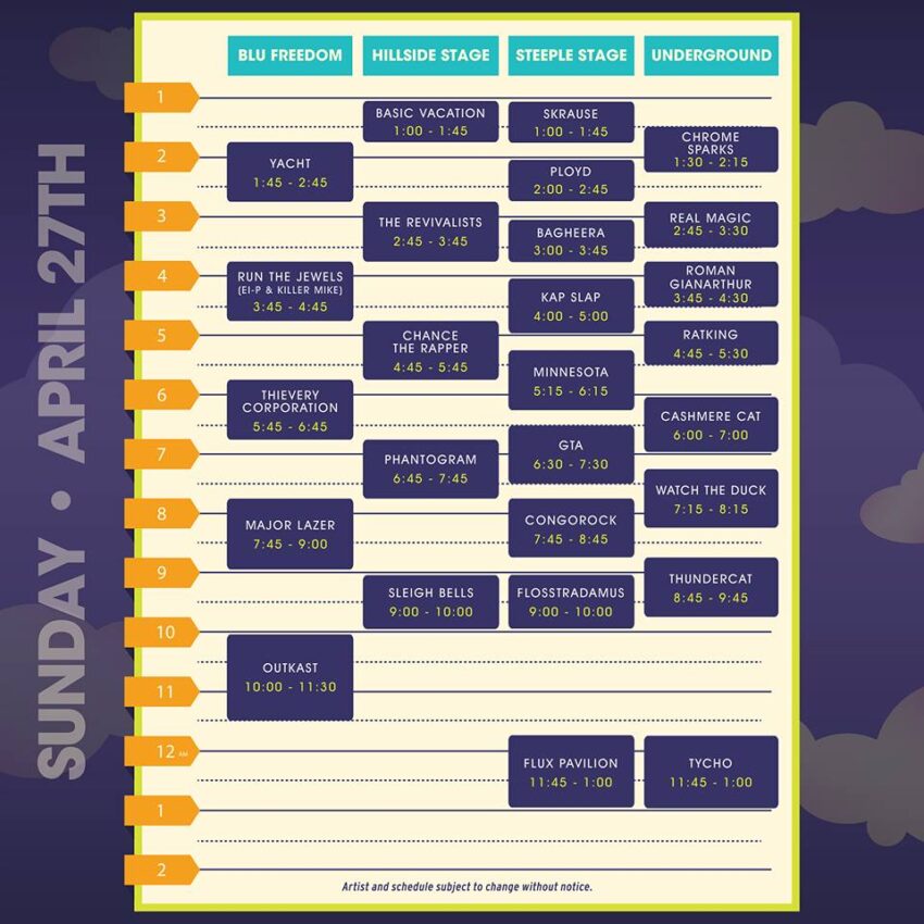 CounterPoint Daily Set Times Announced