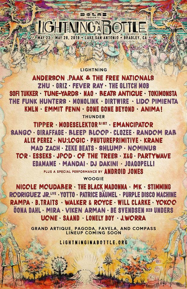 Lightning in a Bottle 2018 Reveals an Unparalleled Phase 1 Lineup
