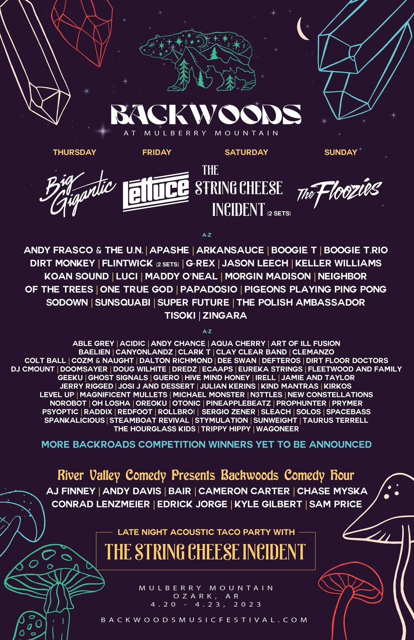 Backwoods Reveals Set Times with Multiple Sunrise Sets, Flow Artists ...