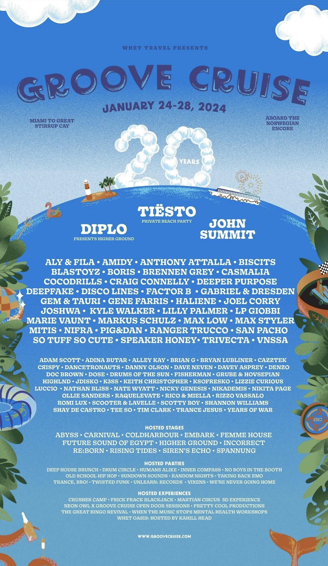 Groove Cruise 2024 Guide: Stage Lineups, Themes, Build Up Events and ...