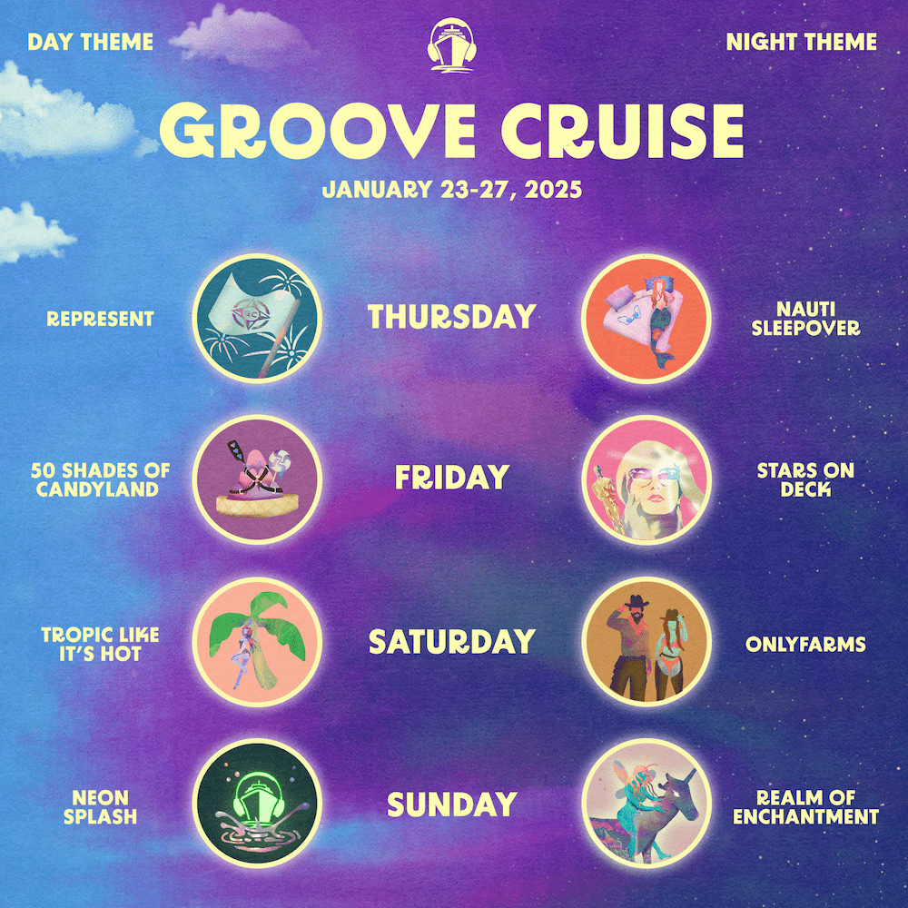 Groove Cruise Reveals Themes and Decor for 2025