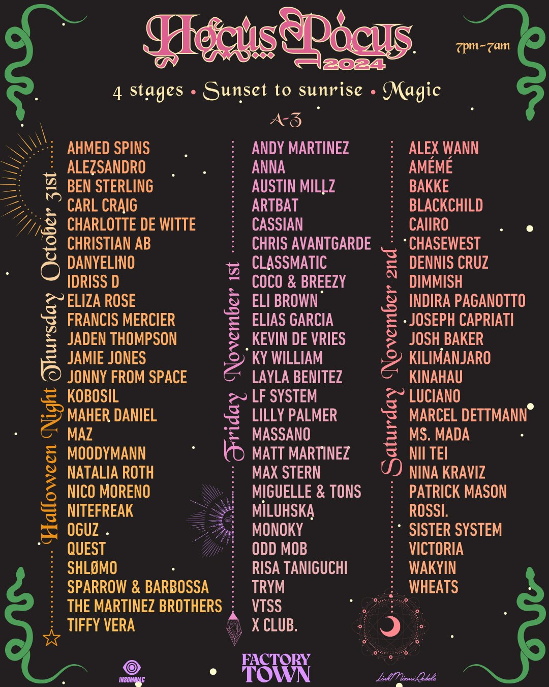 Miami's Hocus Pocus Takes Over Factory Town for a Spellbinding ...