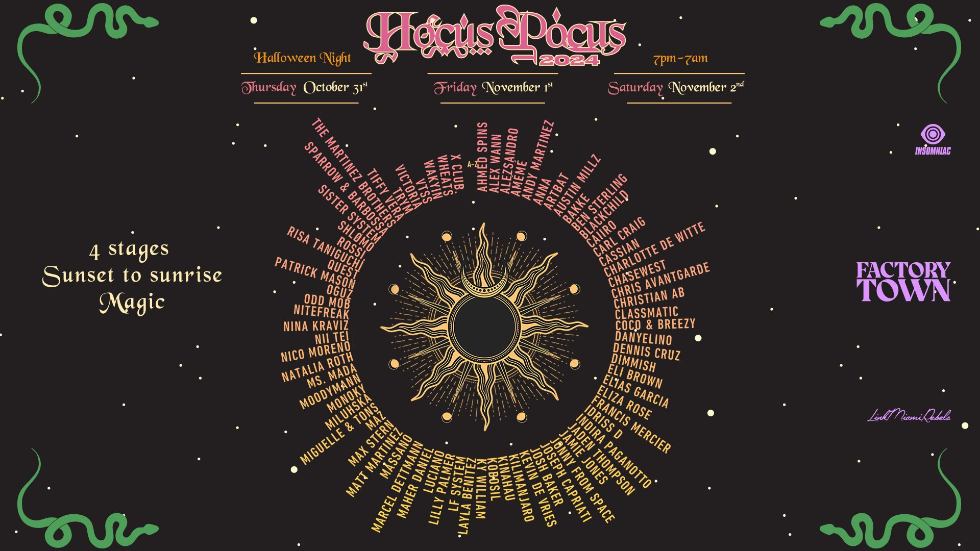 Miami's Hocus Pocus Takes Over Factory Town for a Spellbinding ...