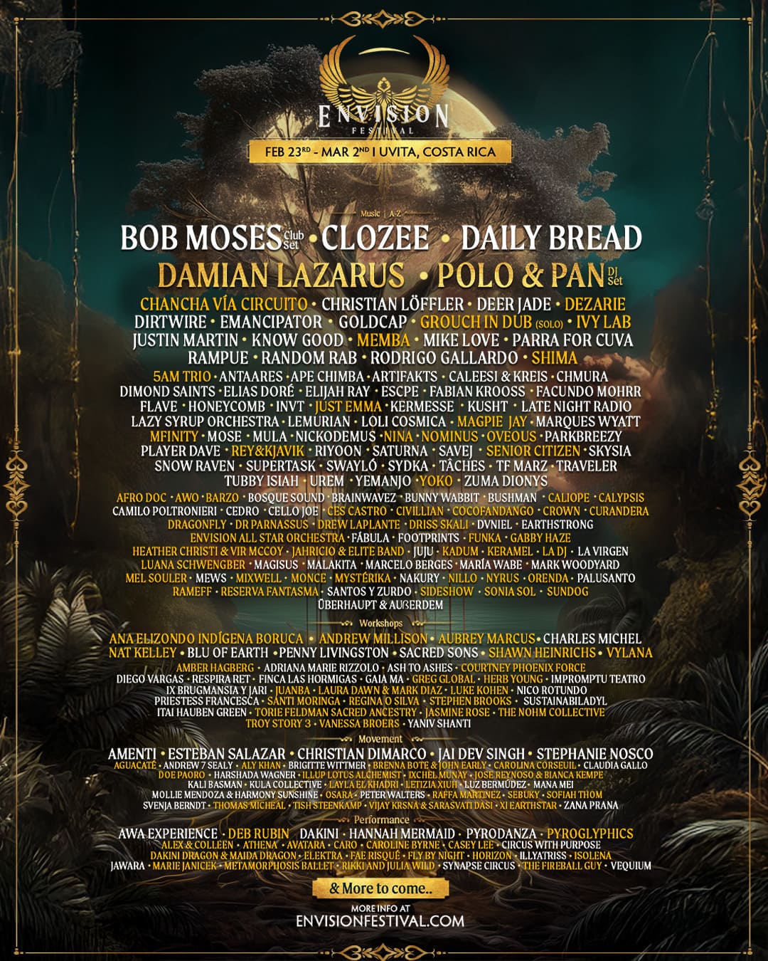 Envision Festival 2026 Lineup Phase 2 Details Revealed